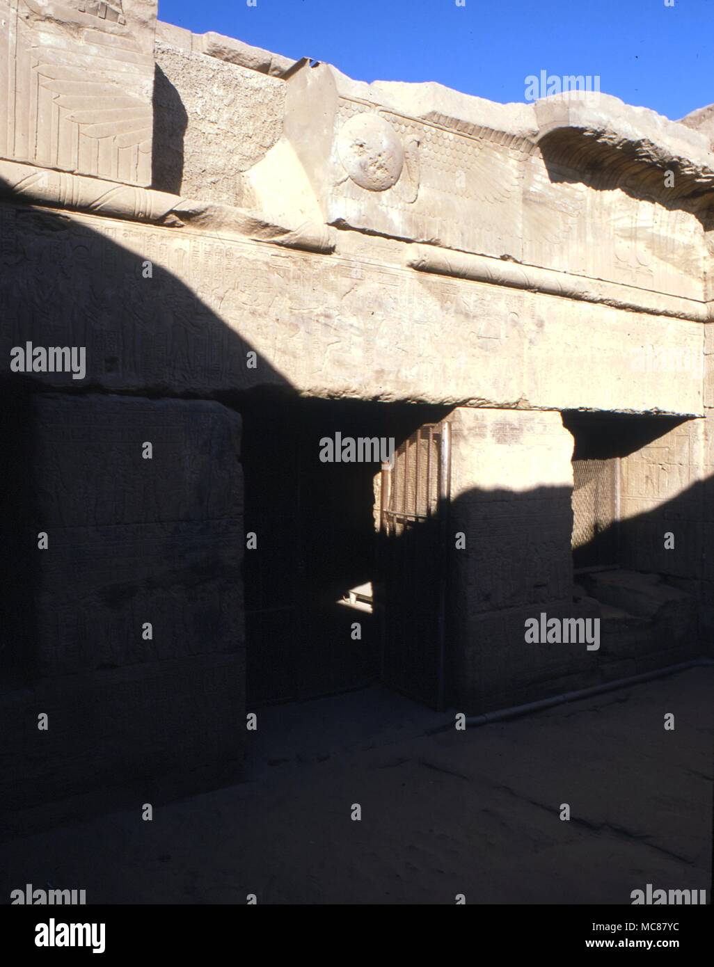 Egyptian Astrology Denderah The entrance to the sacred chamber ...