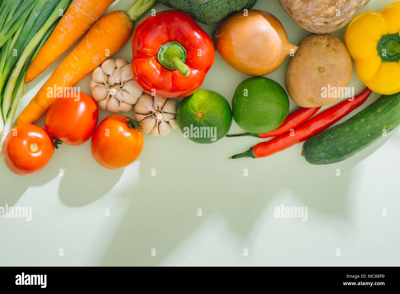 Various vegetables top view hi-res stock photography and images - Alamy