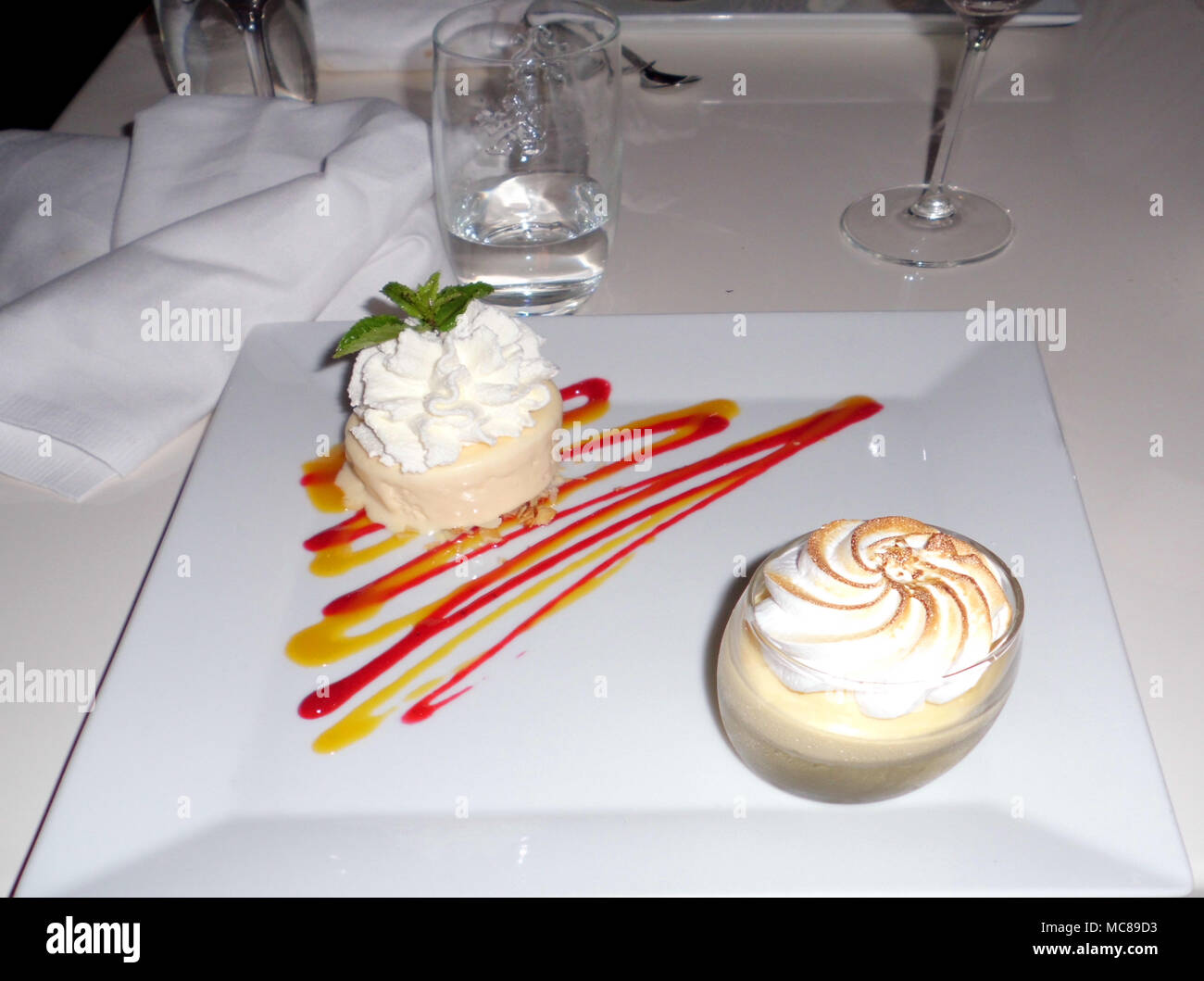 Vanilla ice cream on plate hi-res stock photography and images - Alamy