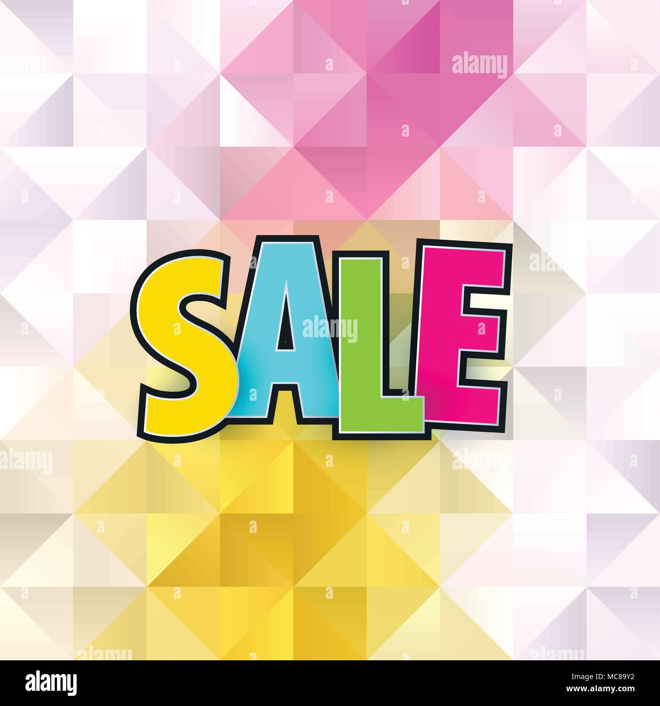 Sale abstract banner template design on soft polygonal elegant ...
