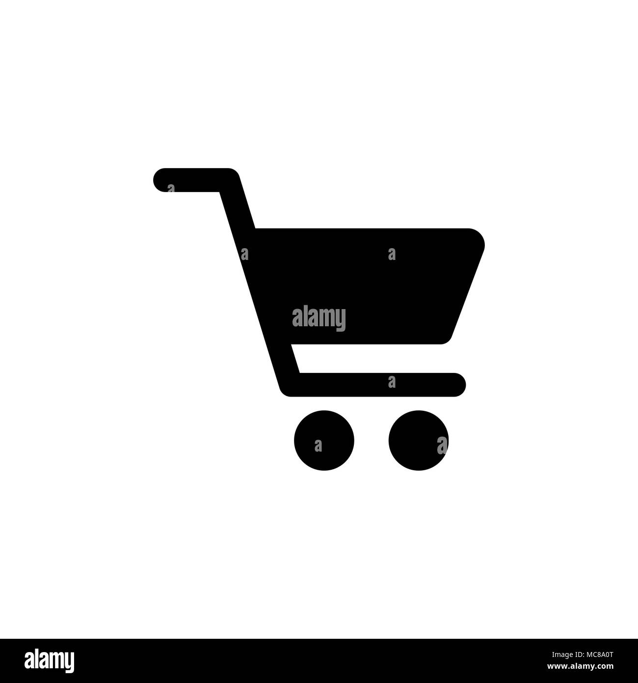 Shopping cart silhouette hi-res stock photography and images - Alamy