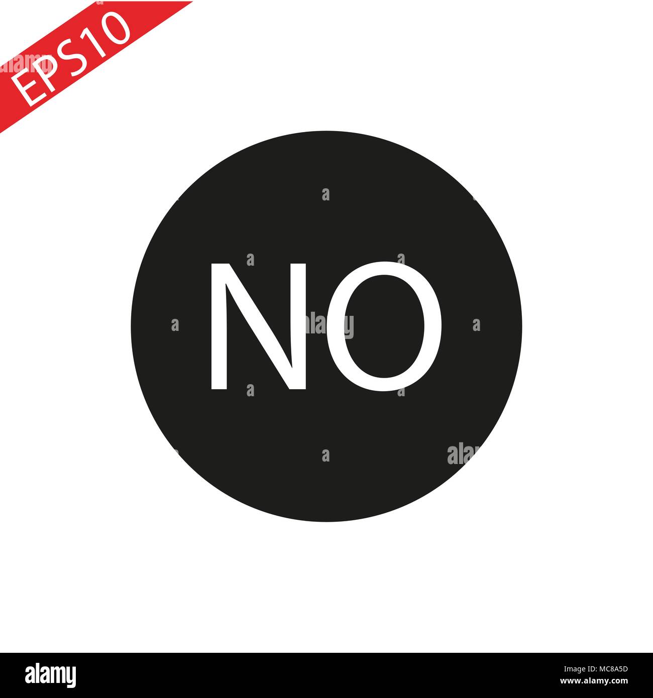 Vector cartoon illustration of human hand with banner No answer choice ...