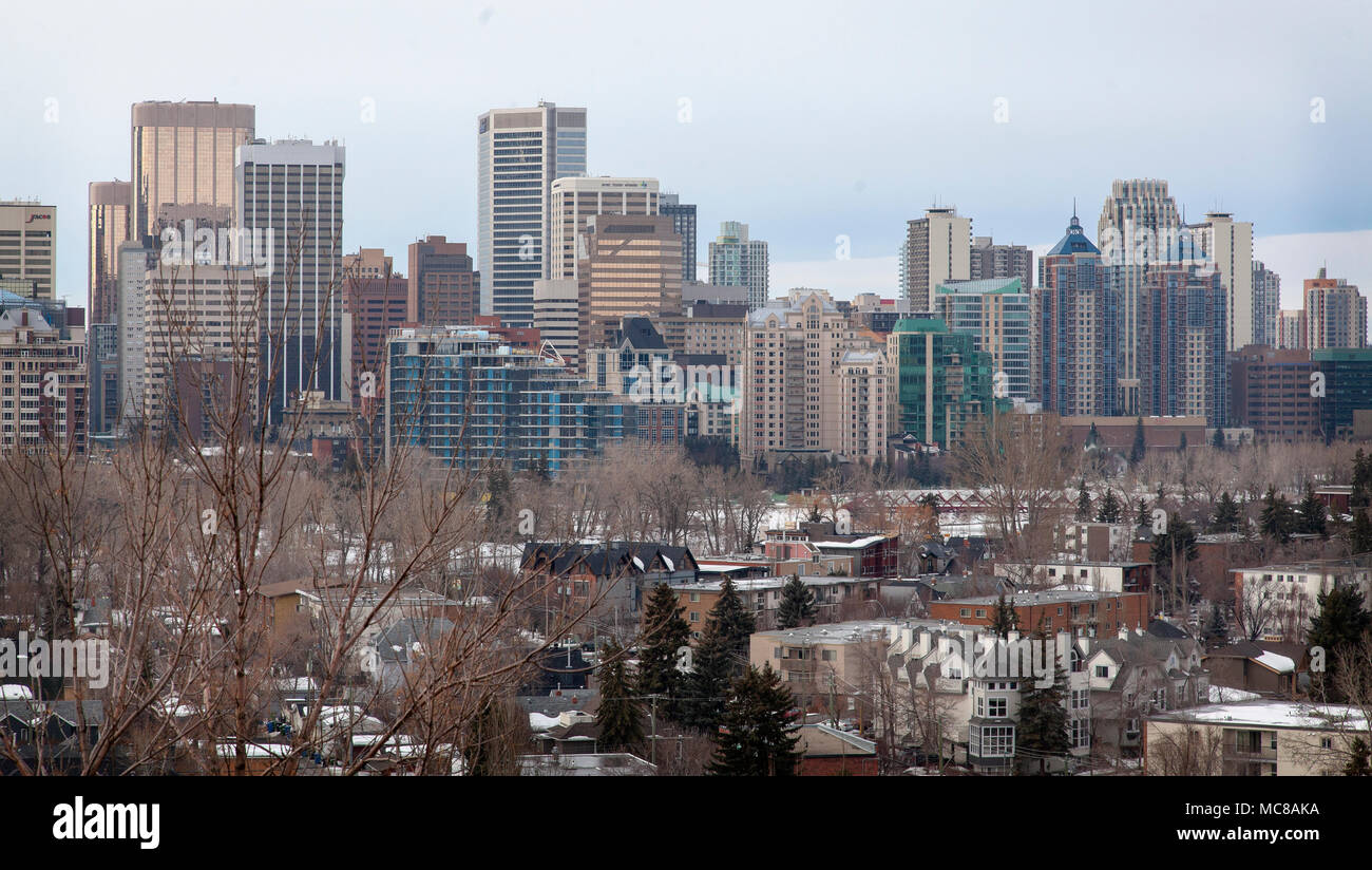 Downtown Calgary Alberta Canada Stock Photo - Alamy