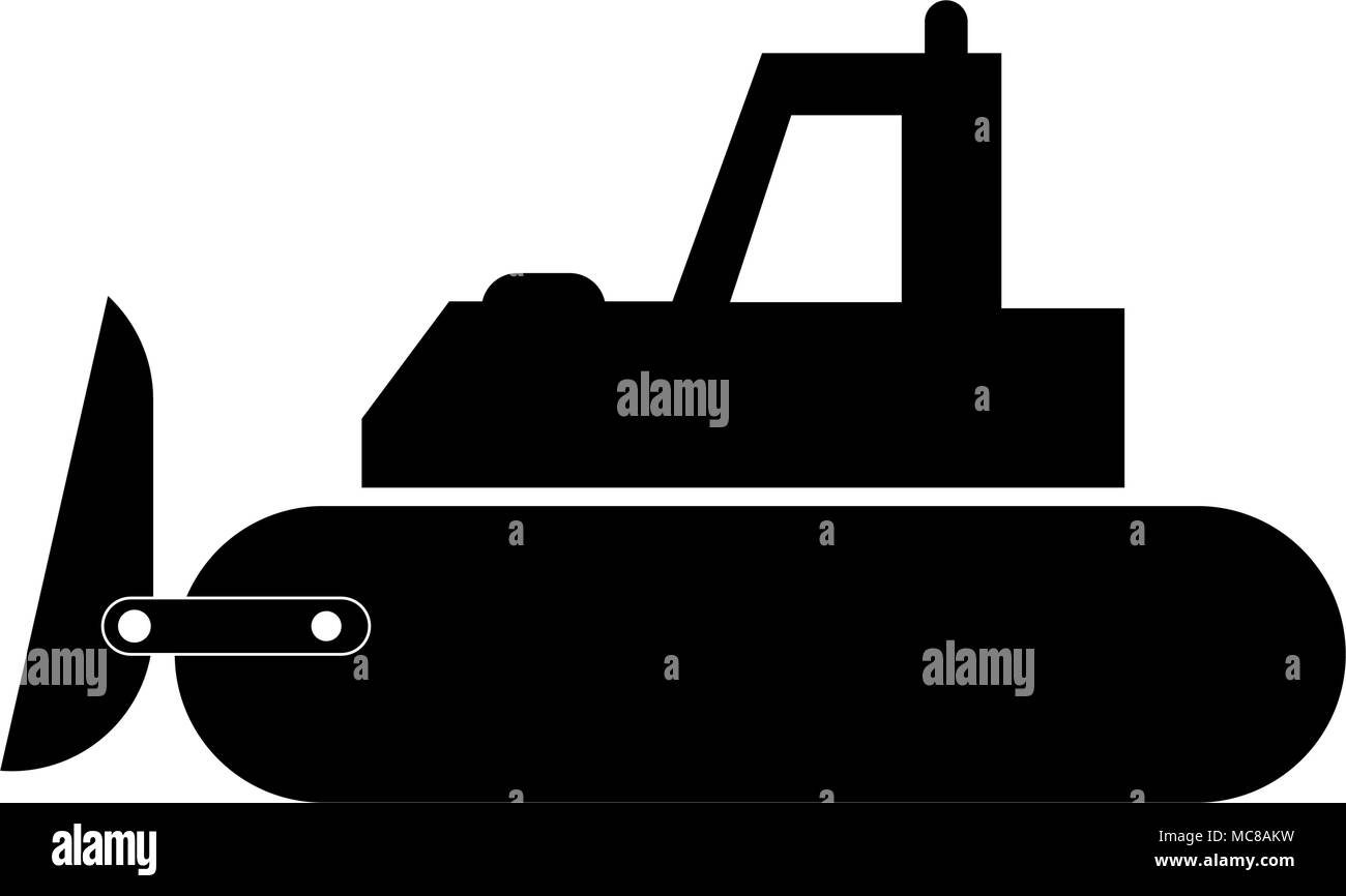 Heavy crawler dozer Stock Vector Images - Alamy