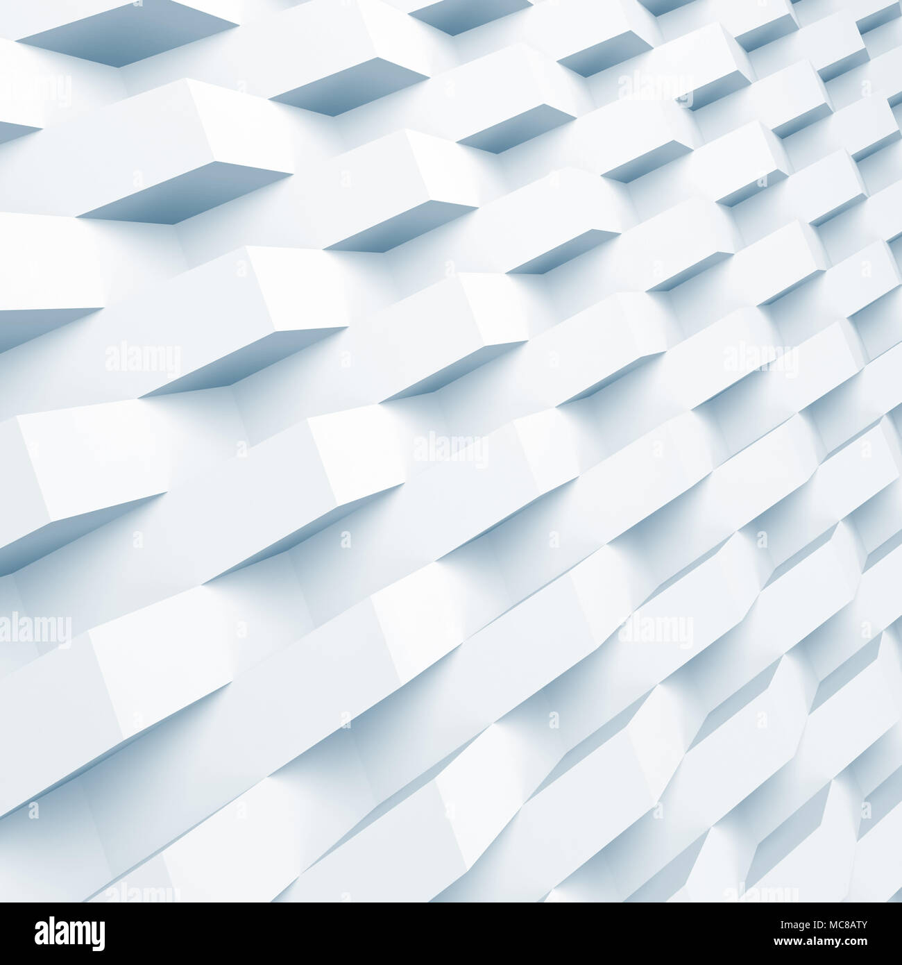 Abstract digital background, geometric relief pattern. Blue toned 3d ...