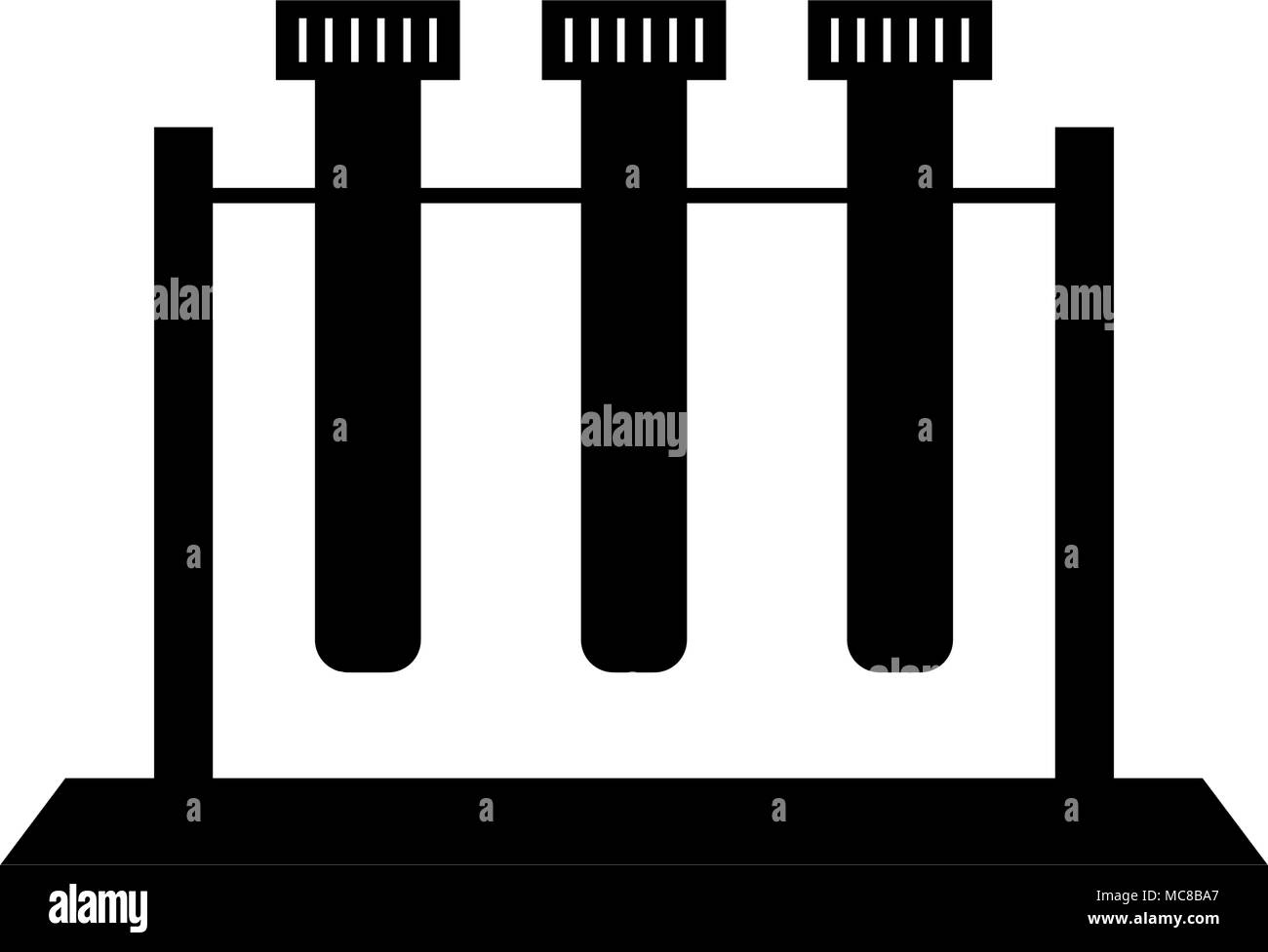 White test tube stand Stock Vector Images - Alamy