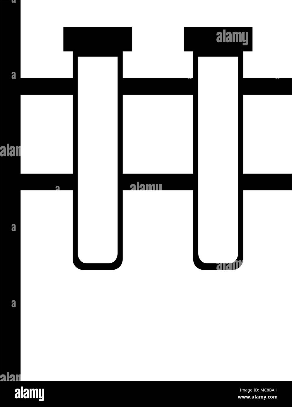 White test tube stand Stock Vector Images - Alamy