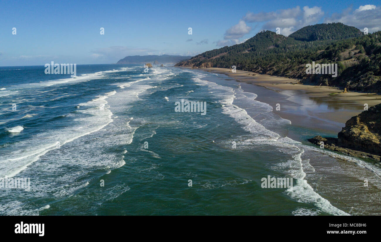 Aerial view oregon coast hi-res stock photography and images - Alamy