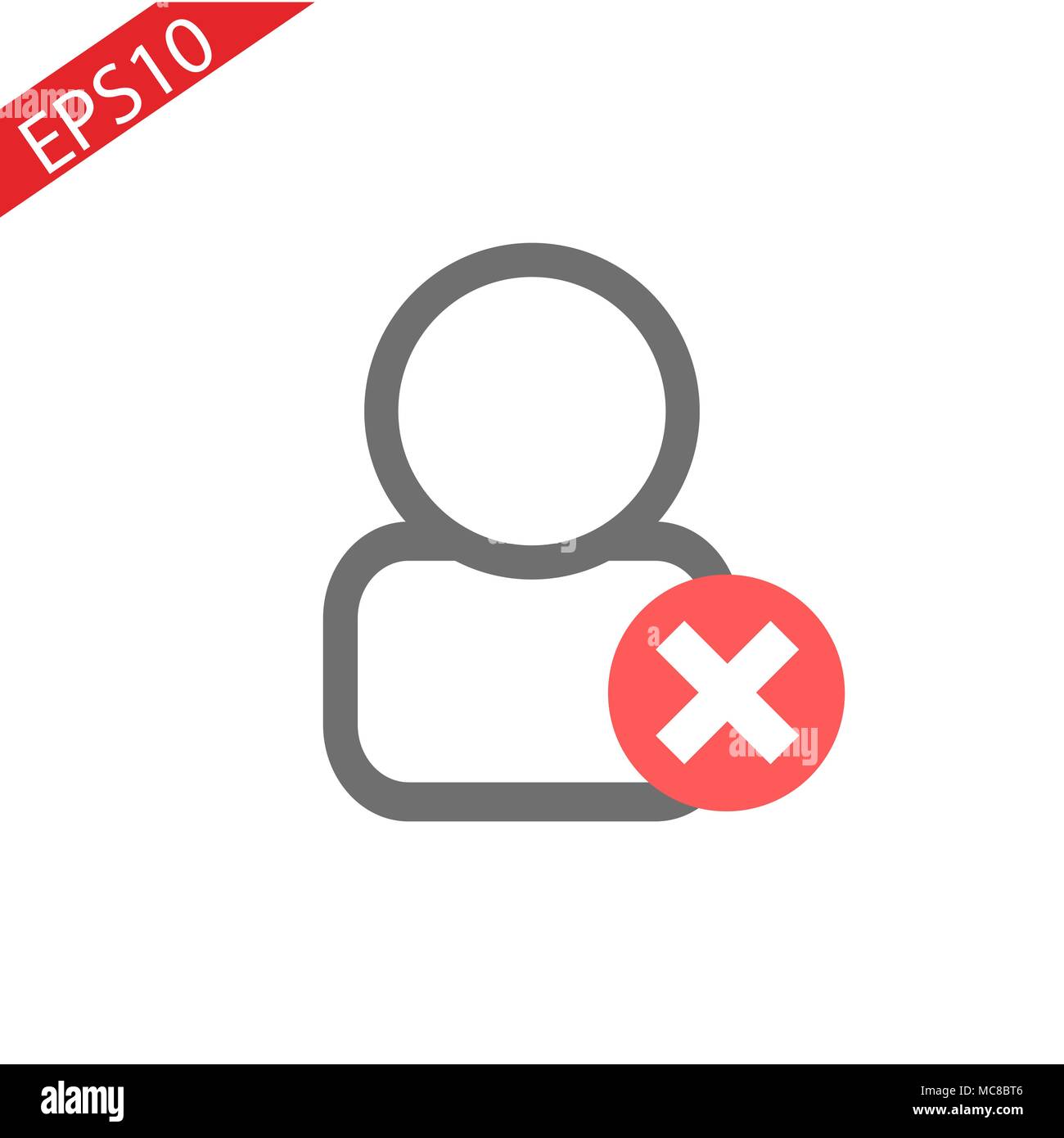 Add or plus user vector line icon isolated on white background. Plus ...