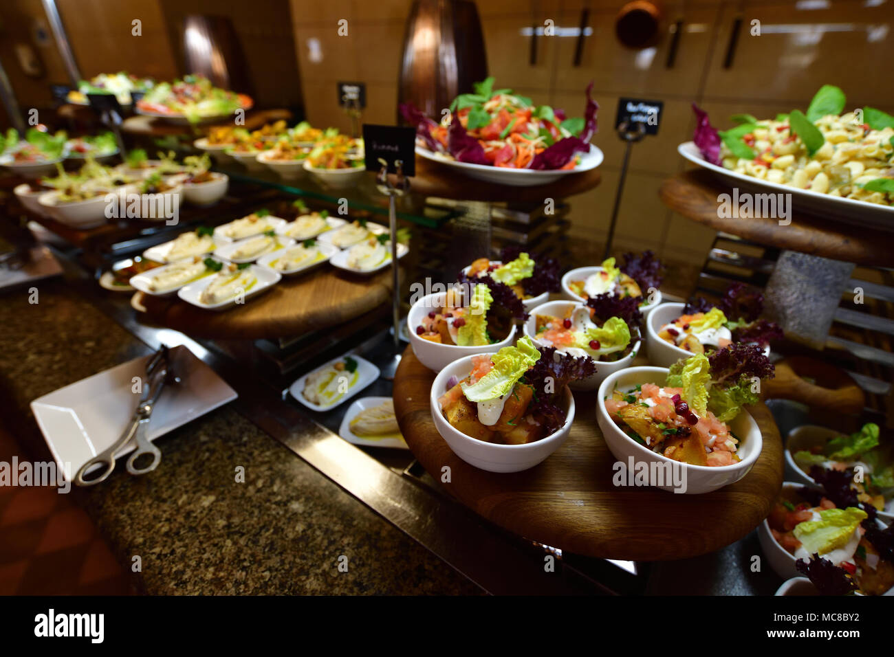 Swedish Table in resort in the hotel Stock Photo - Alamy