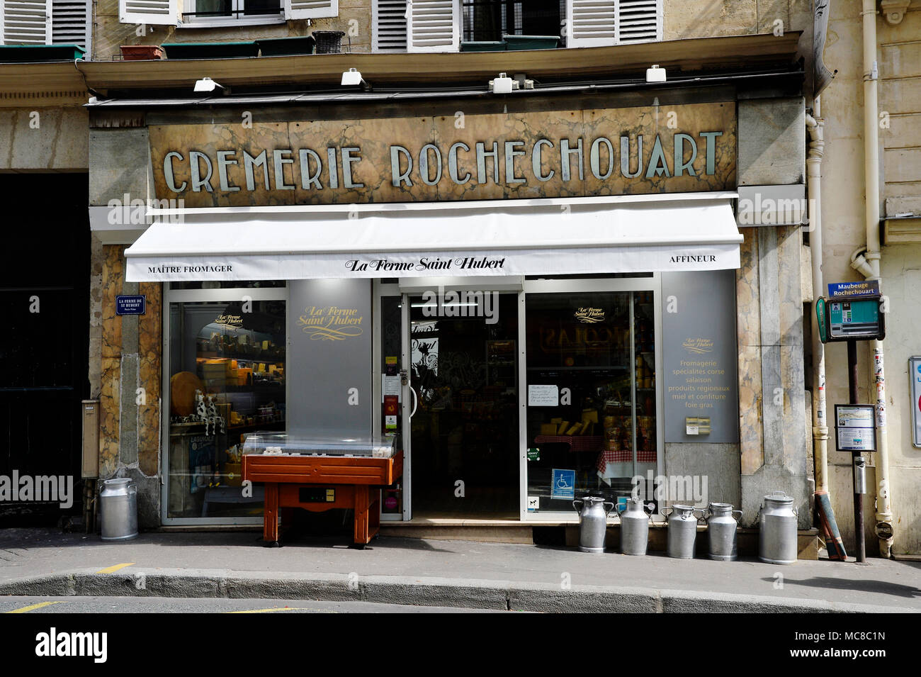 Cremerie Rochechouart - Street scene - Paris - France Stock Photo - Alamy