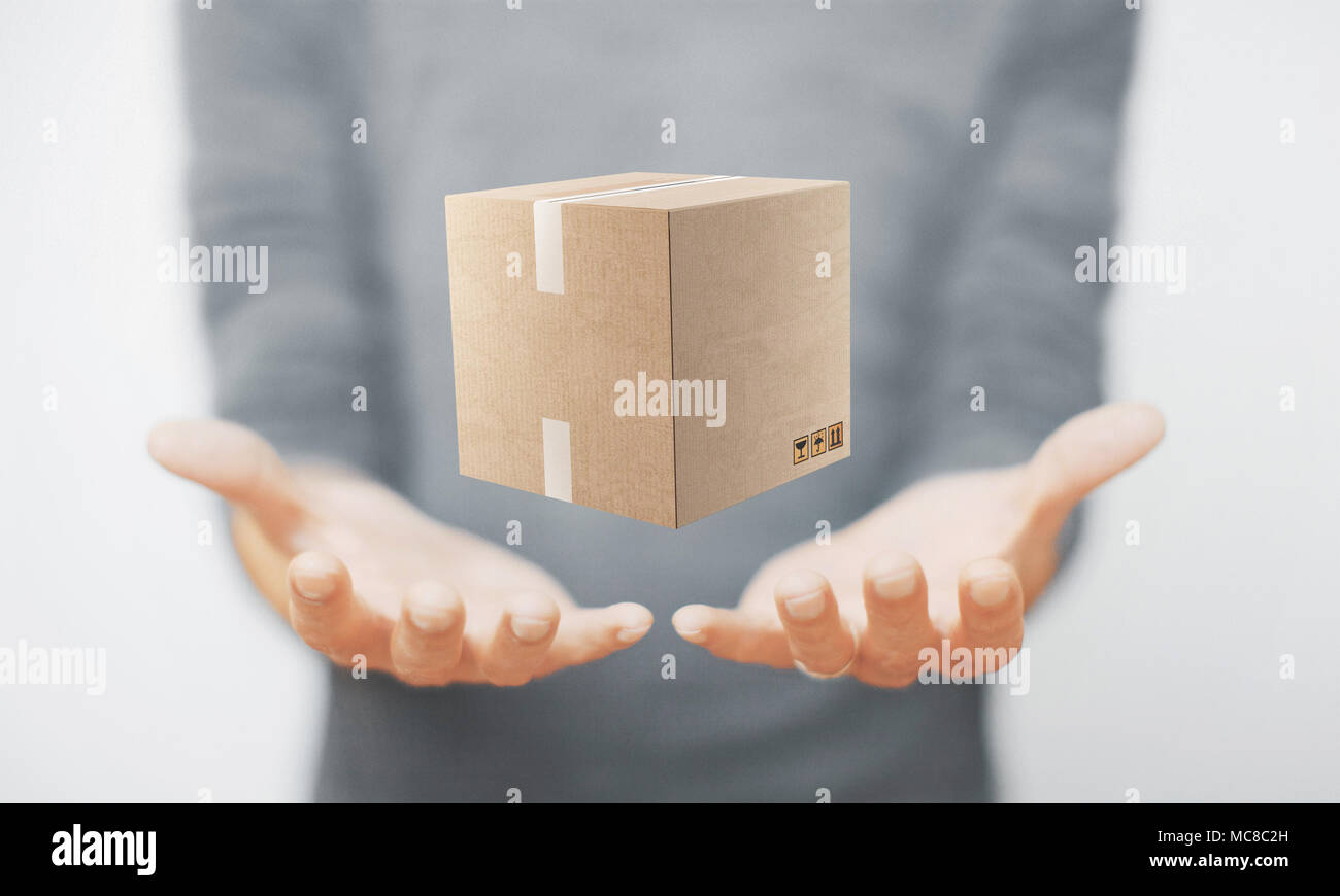 Man shipping boxes hi-res stock photography and images - Alamy