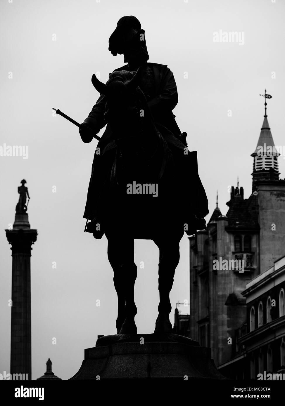 Whitehall london statue Black and White Stock Photos & Images - Alamy