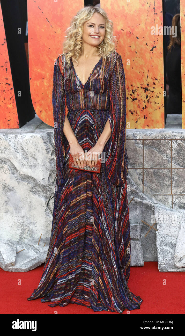 London, UK, 11th April 2018.Malin Akerman attends the Rampage film ...