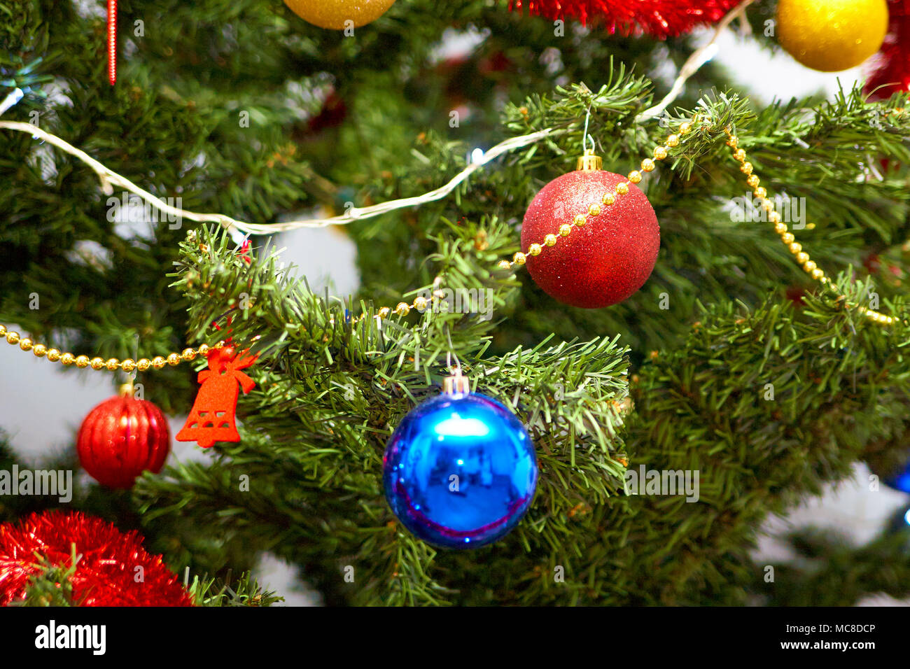 Christmas tree toy with stripes hi-res stock photography and images - Alamy