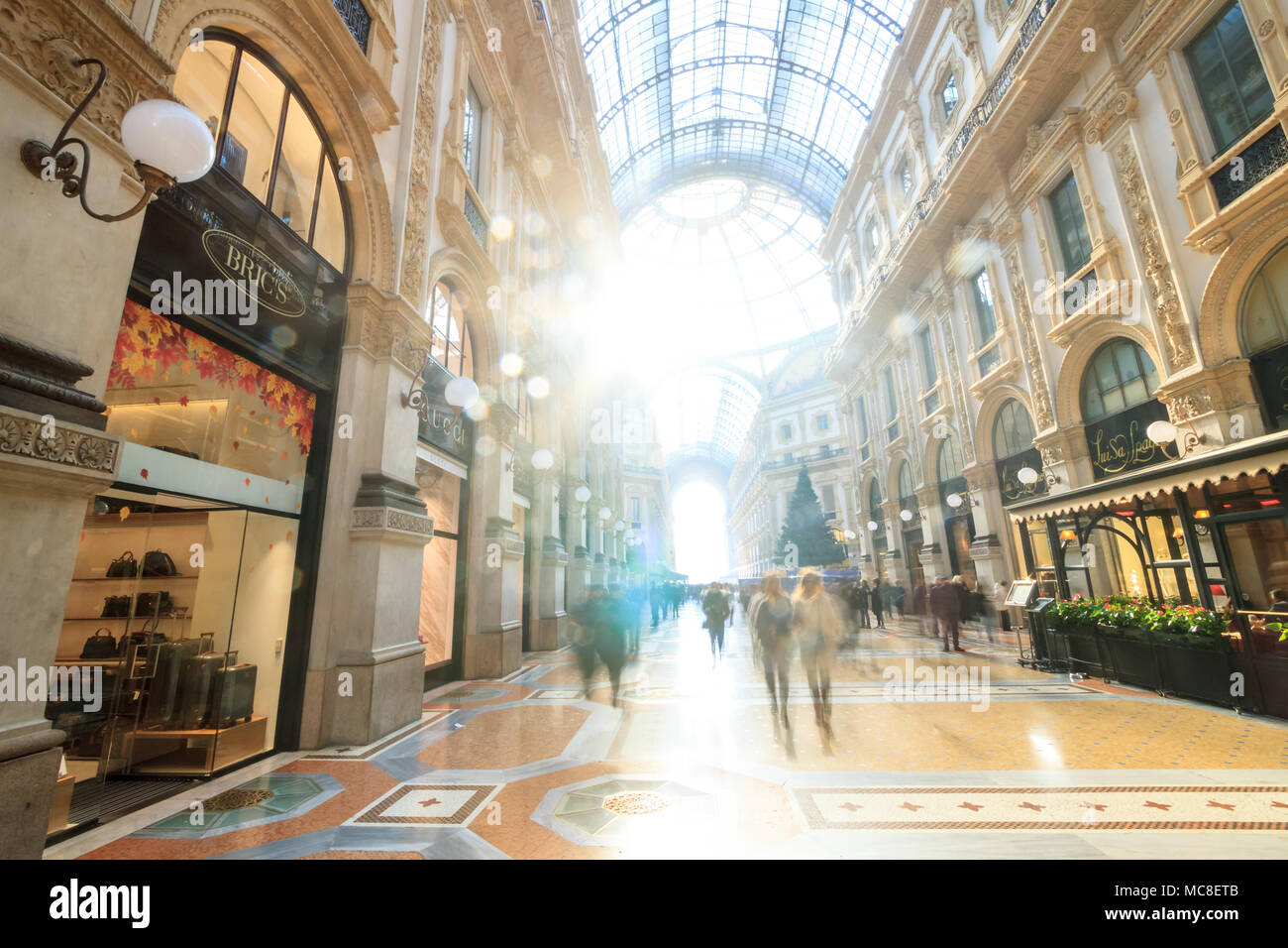 Milan, November 2017: Milan, November 2017: People Walking In Gallery ...