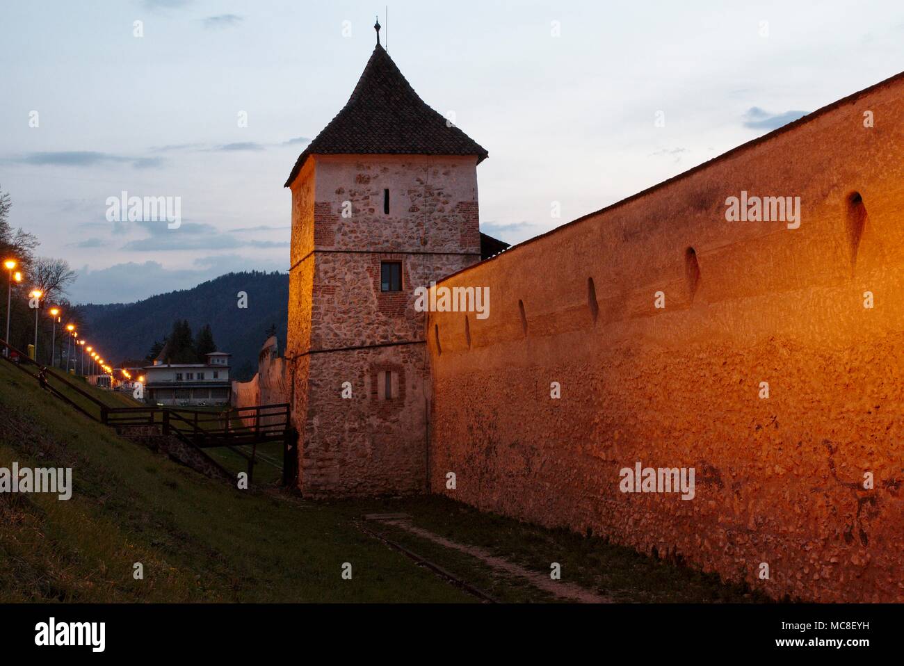 Romania Brasov Carpenters Tower Stock Photo - Alamy