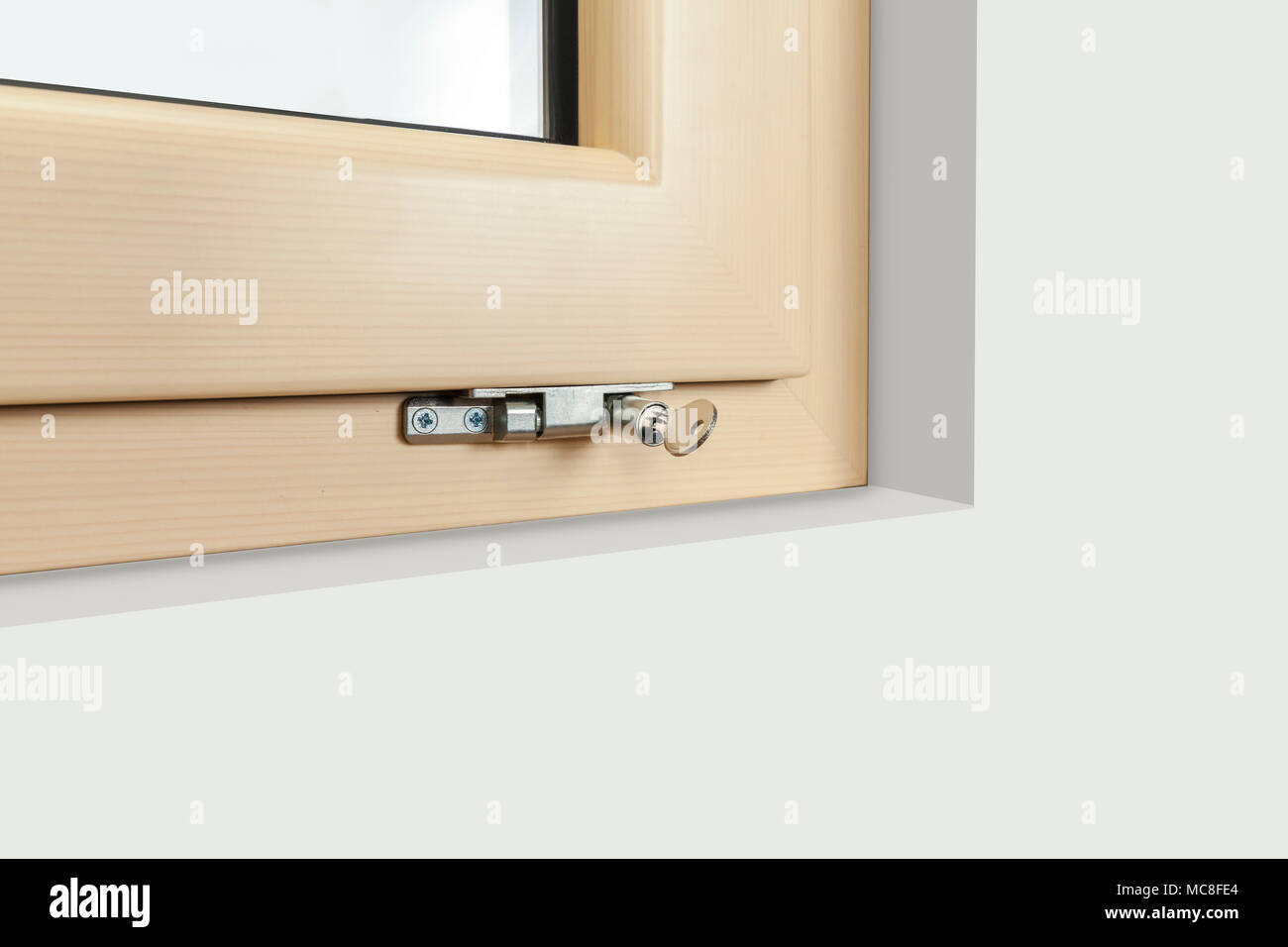 part of wooden window detail, close up isolated Stock Photo - Alamy