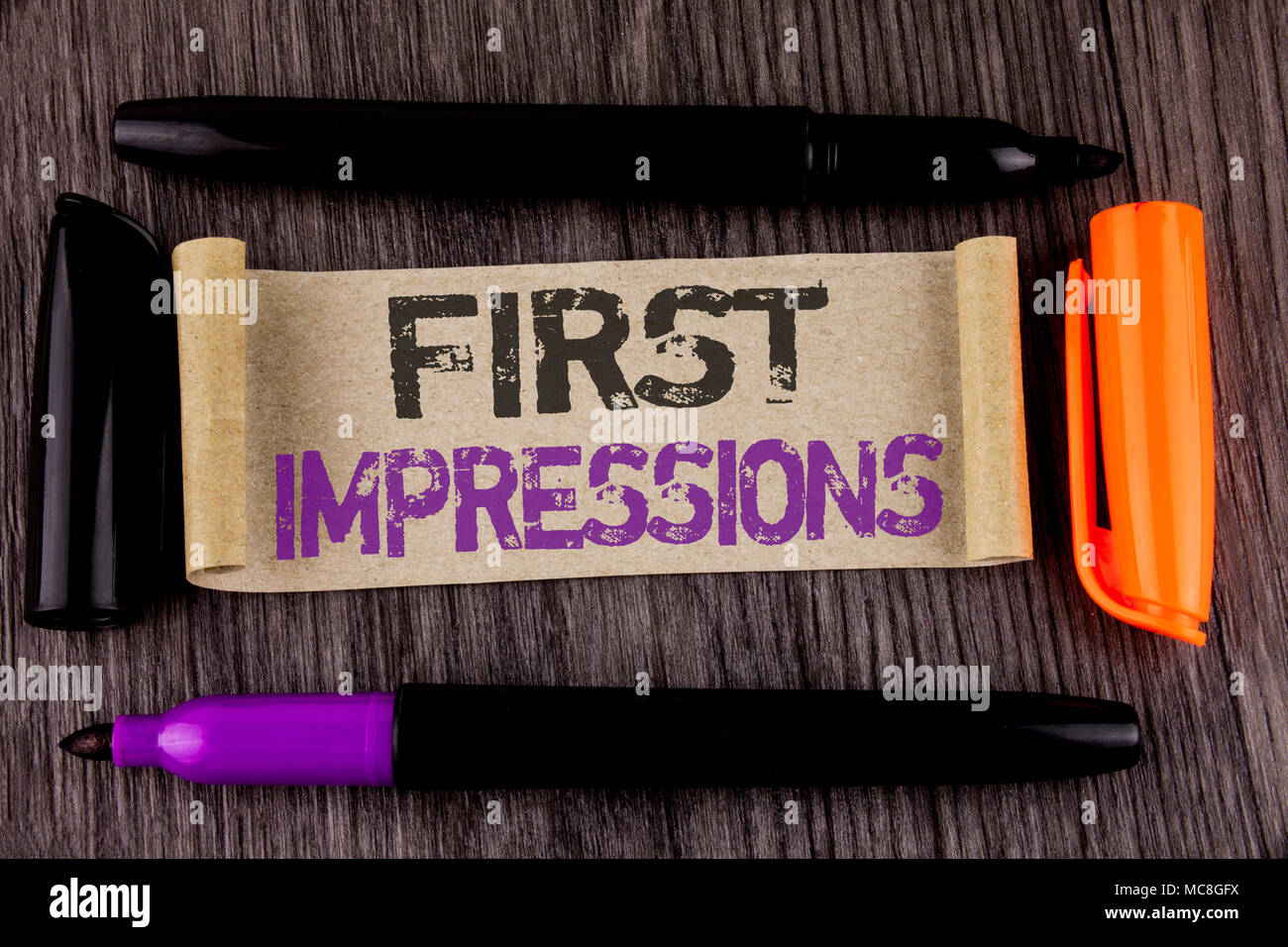 Conceptual hand writing showing First Impressions. Business photo text ...