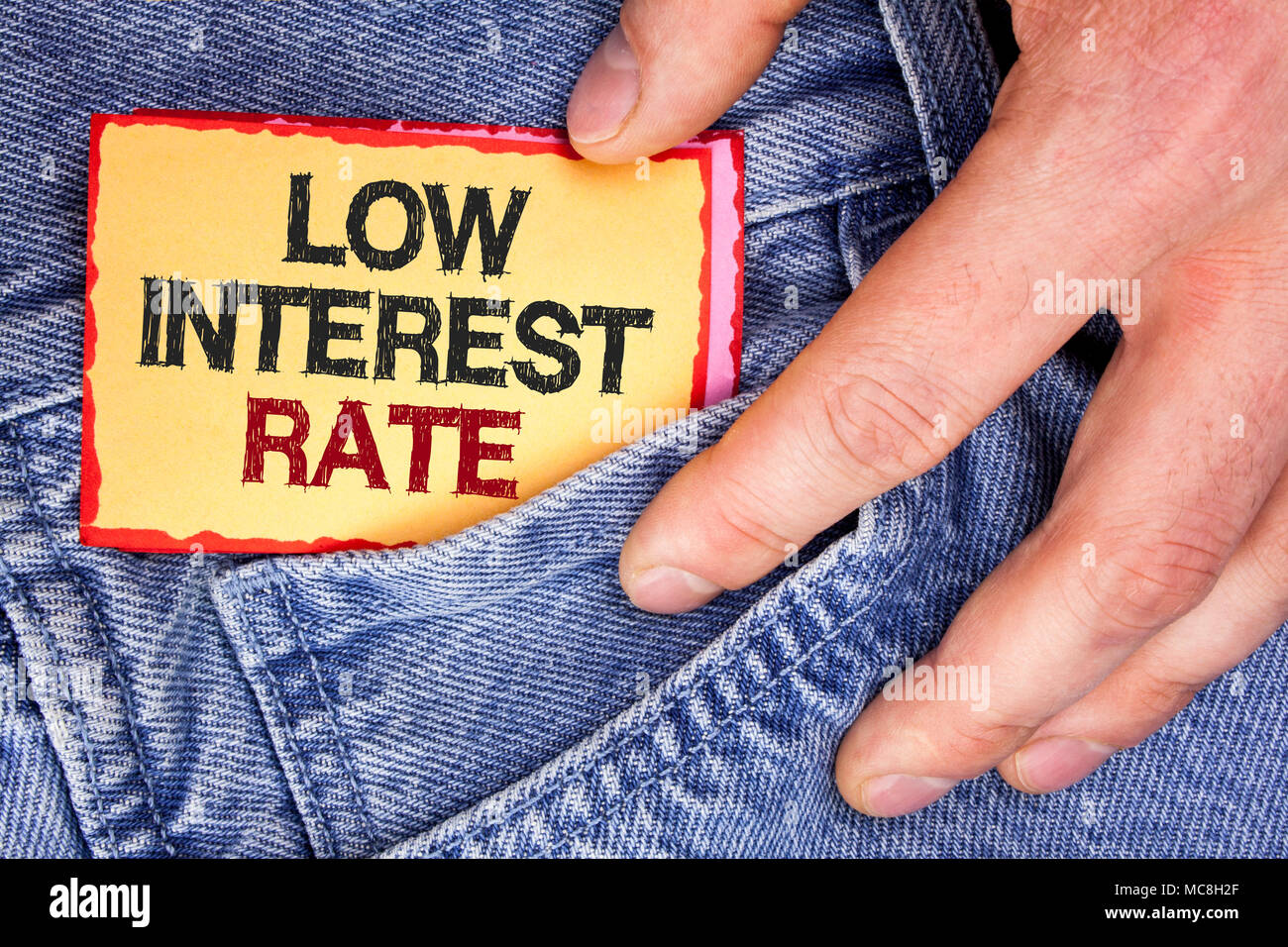 Word writing text Low Interest Rate. Business concept for Manage money ...