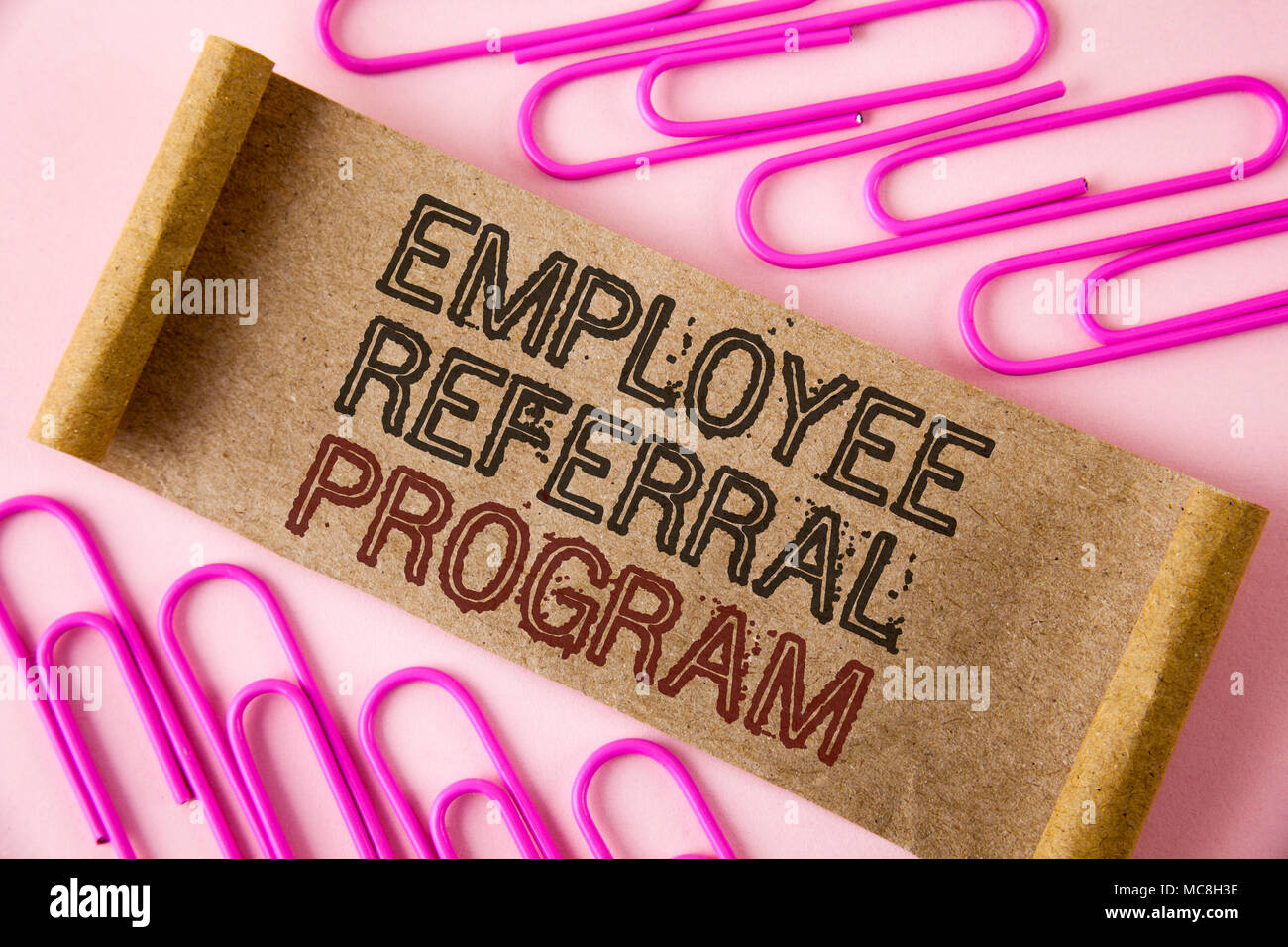 Handwriting text writing Employee Referral Program. Concept meaning ...