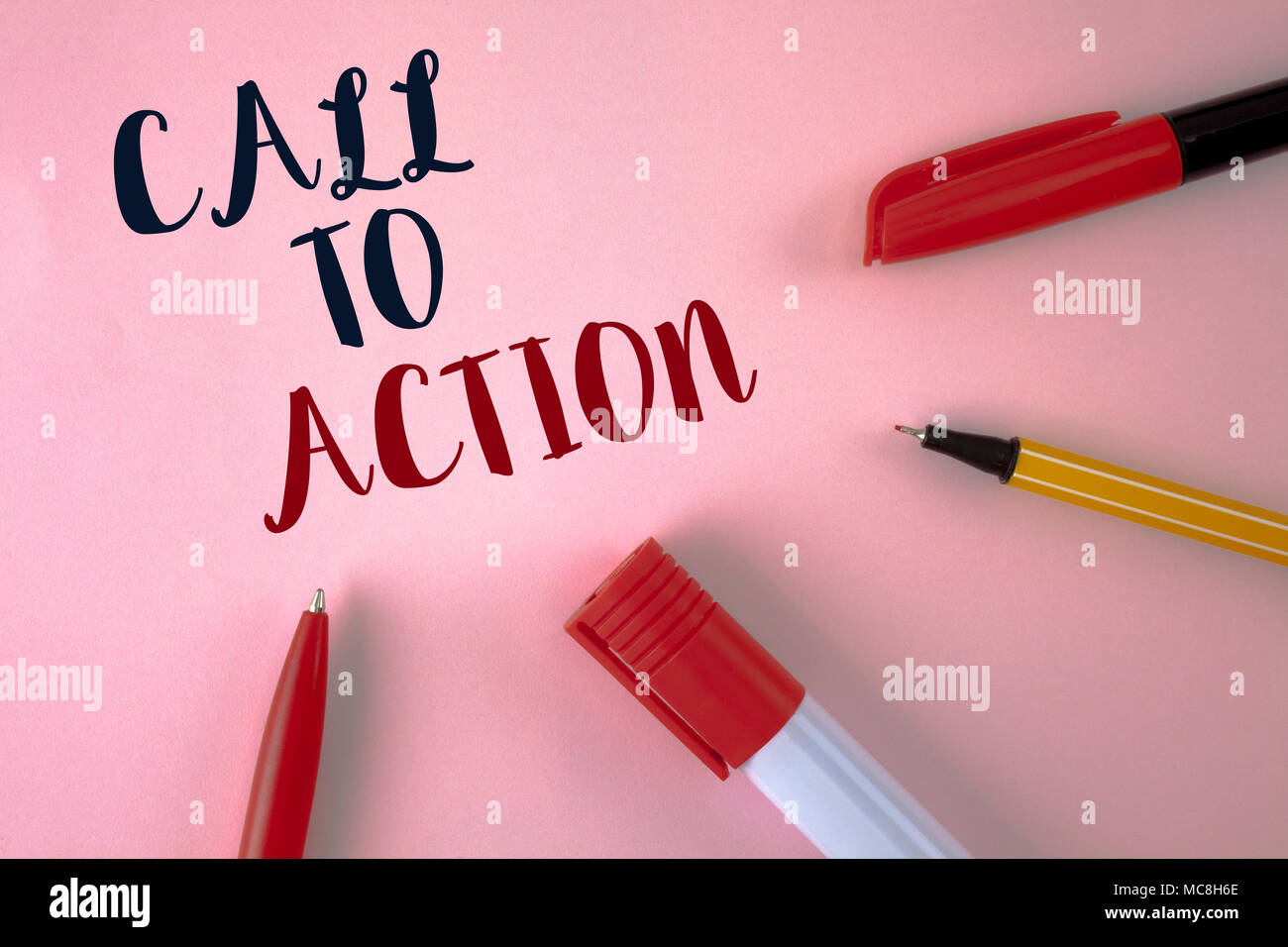 Text sign showing Call To Action. Conceptual photo most important part ...