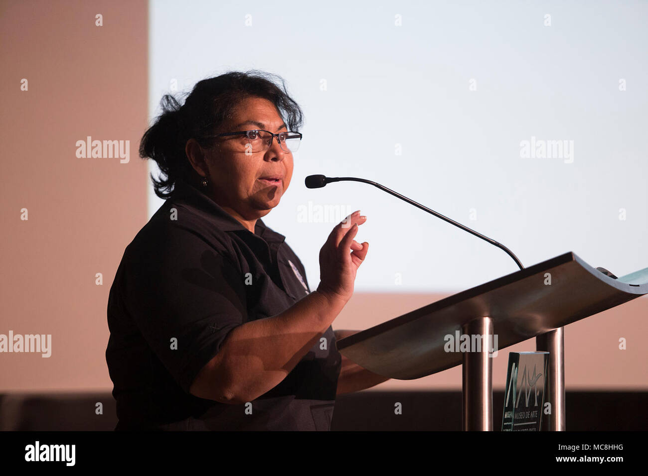 SAN JUAN, Puerto Rico, March 24, 2018 - Patricia Atwell from FEMA ...