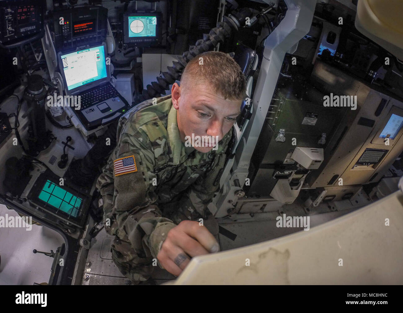 Army Reserve Sgt. Artem Patouga, a chemical, biological, radiological ...