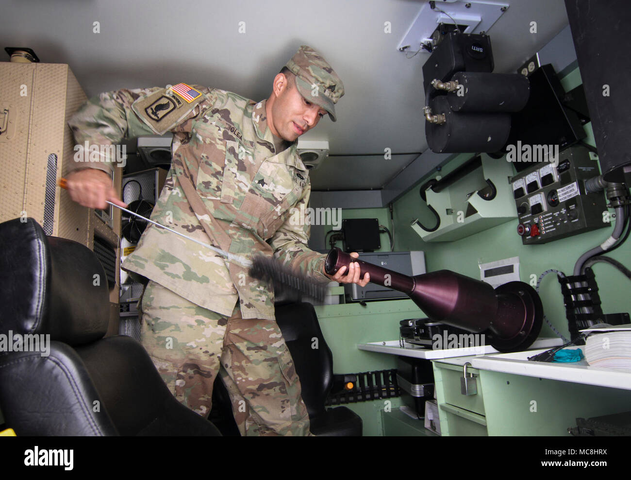 Army Reserve Sgt. Erick Olea, a chemical, biological, radiological and ...