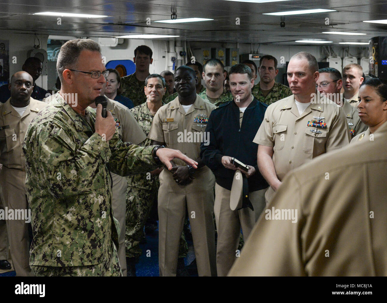 SAN DIEGO (March 30, 2018) Capt. Benjamin Allbritton, commanding ...