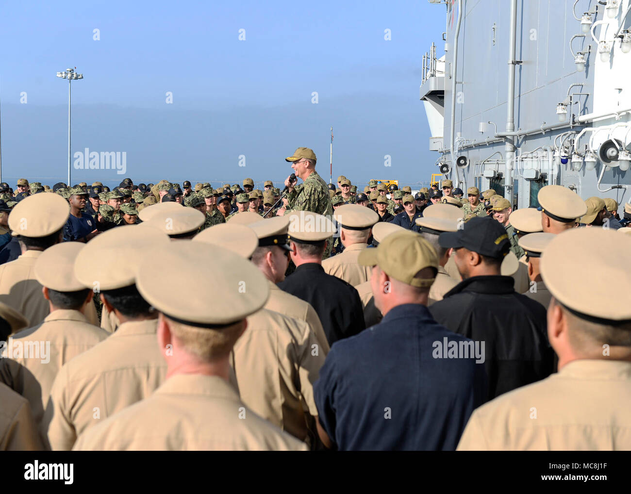 SAN DIEGO (March 30, 2018) Capt. Benjamin Allbritton, commanding ...