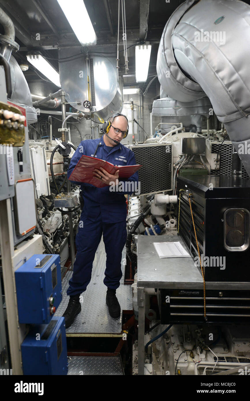 Petty Officer 2nd Class Caleb Powell completes a basic engineering ...
