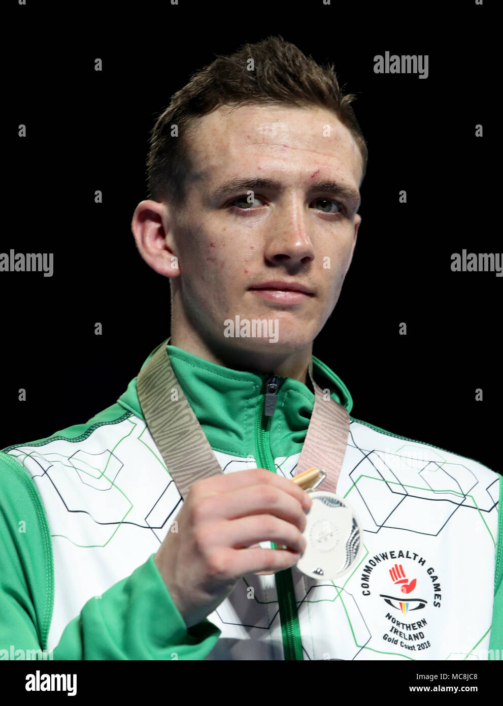 Northern Ireland's Brendan Irvine celebrates with silver in the Men's ...