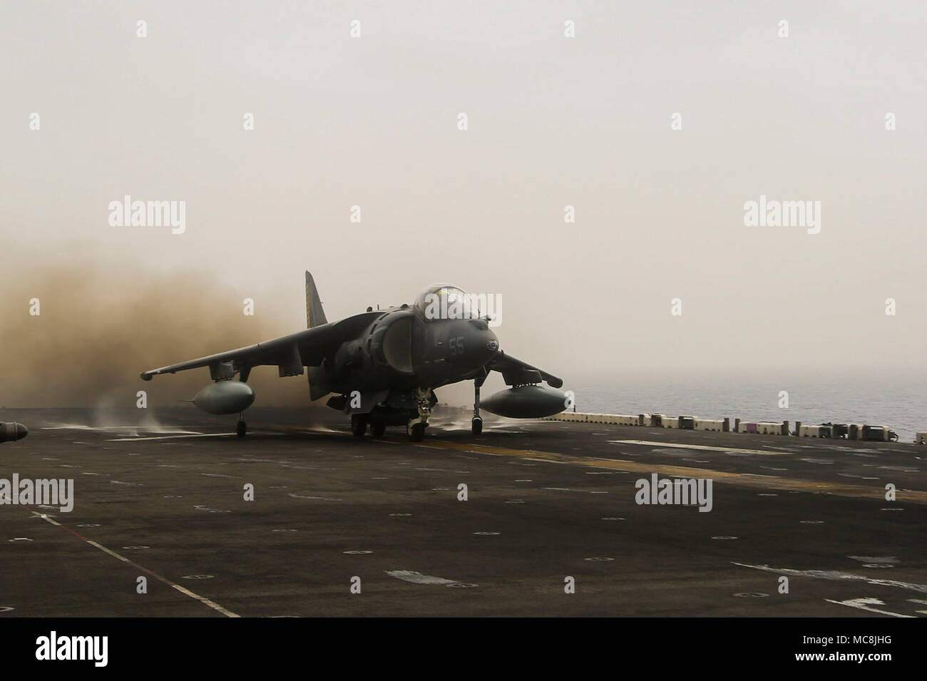 MEDITERRANEAN SEA (March 23, 2018) A U.S. Marine AV-8B Harrier II ...