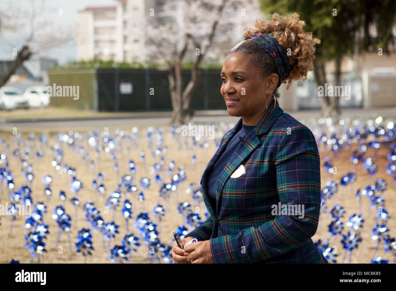 Angela Finley, a Prevention & Education Specialist with Marine Corps ...