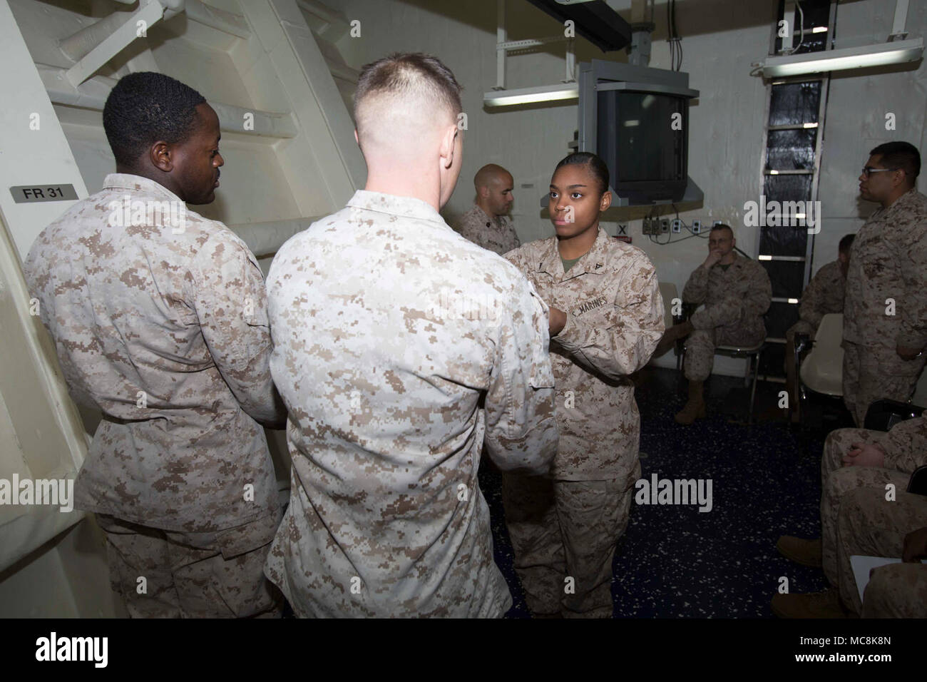 U.S. Marine Corps Lance Cpl. Chrisandra R. Brownyoung, an ...