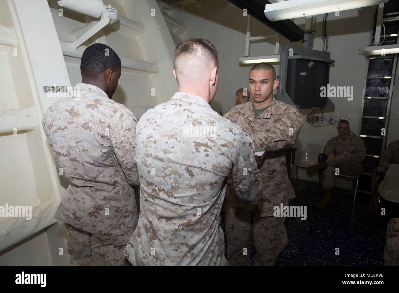 U.S. Marine Corps Lance Cpl. Andrew S. Moll, an MV-22B mechanic with ...