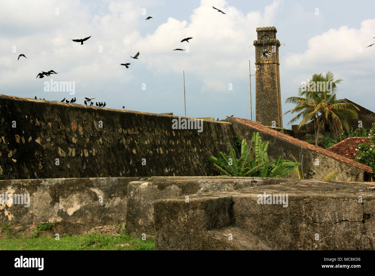 The Galle Fort, an old colonial fortified bastion in Galle, Sri Lanka ...