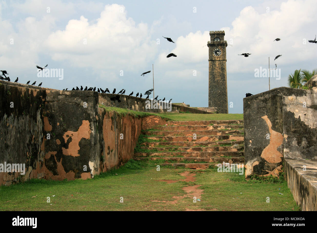 The Galle Fort, an old colonial fortified bastion in Galle, Sri Lanka ...