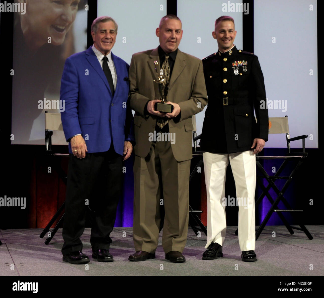 COLUMBUS, Ohio — Maj. Eric Williams presented the United States Marine ...