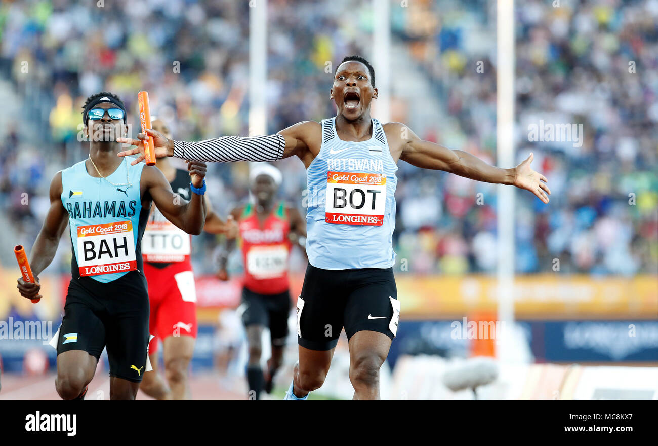 Mens 4 x 400m relay final carrara stadium hi-res stock photography and ...