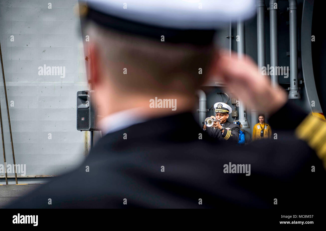 ATLANTIC OCEAN (March 31, 2018) Capt. Sean Bailey, commanding officer ...