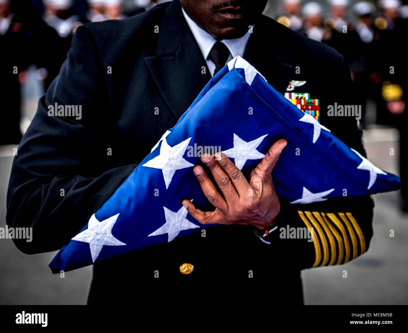 ATLANTIC OCEAN (March 31, 2018) Command Master Chief Huben Phillips ...