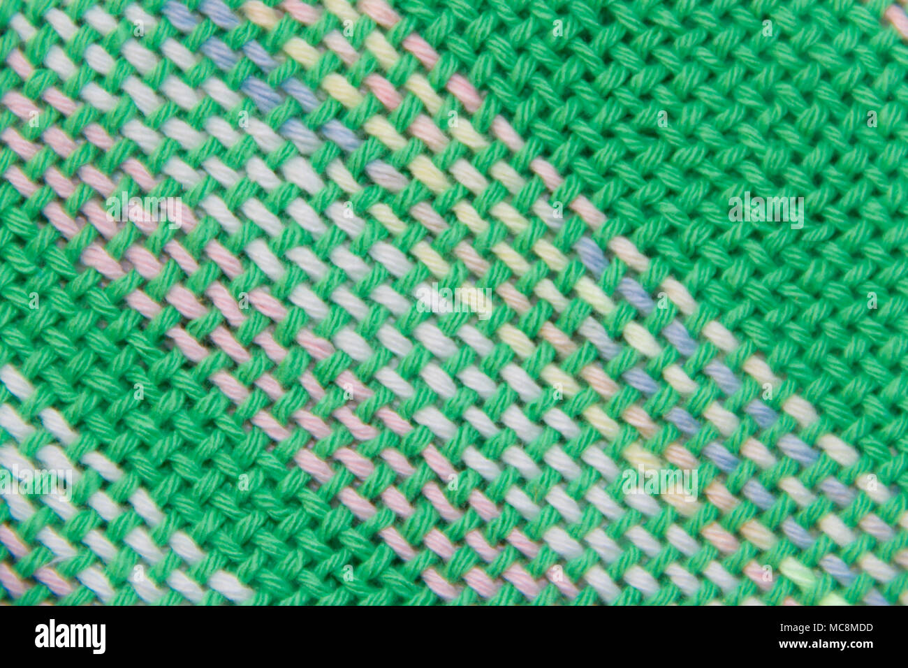 woven texture background on loom Stock Photo - Alamy