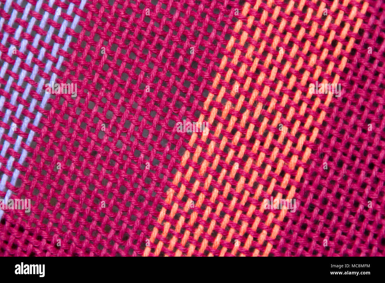 woven texture background on loom Stock Photo - Alamy
