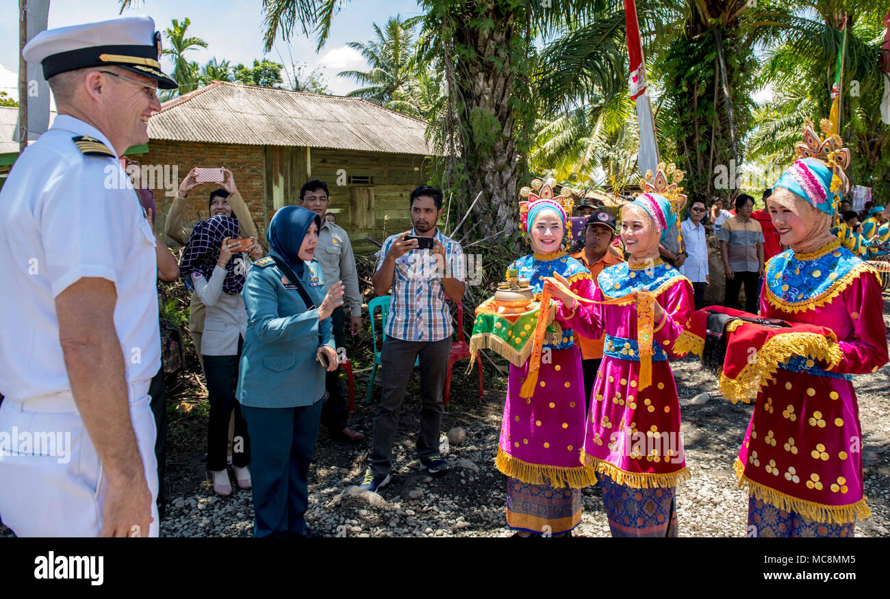 Indonesia (April 2, 2018) Indonesians welcome Capt. David Bretz ...