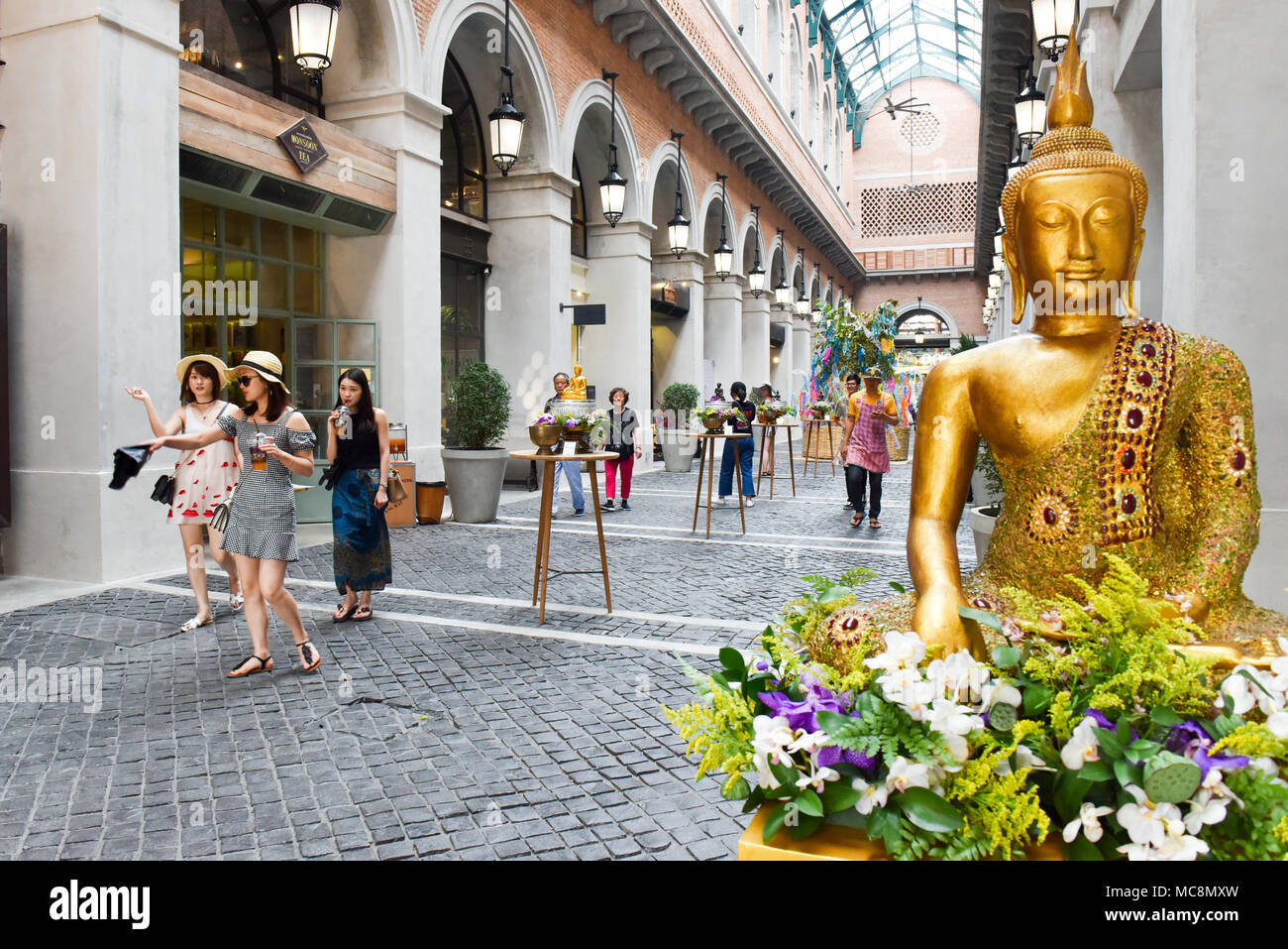 Songkran celebration (Thai New Year) at One Nimman Shopping Mall ...