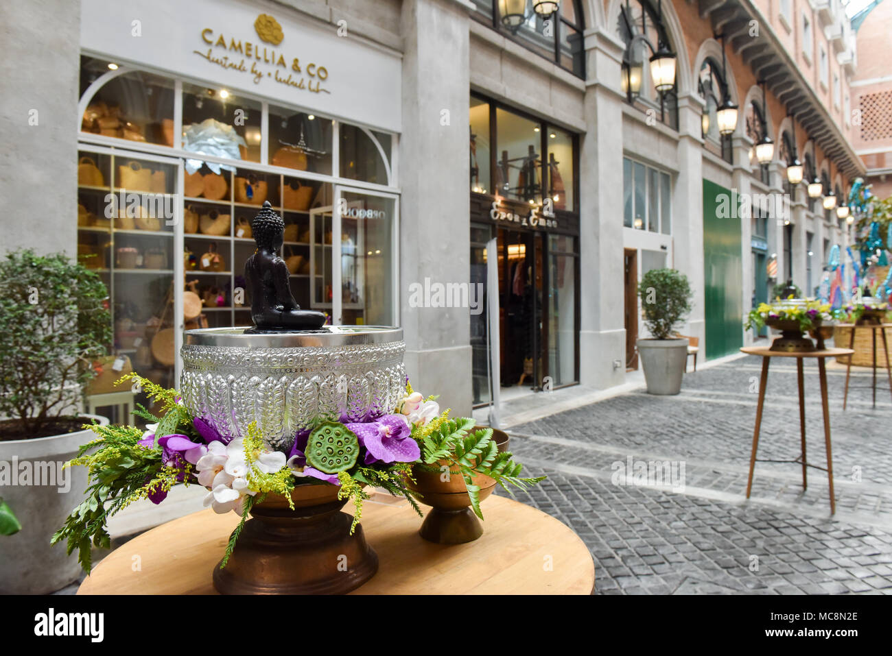Songkran celebration (Thai New Year) at One Nimman Shopping Mall ...