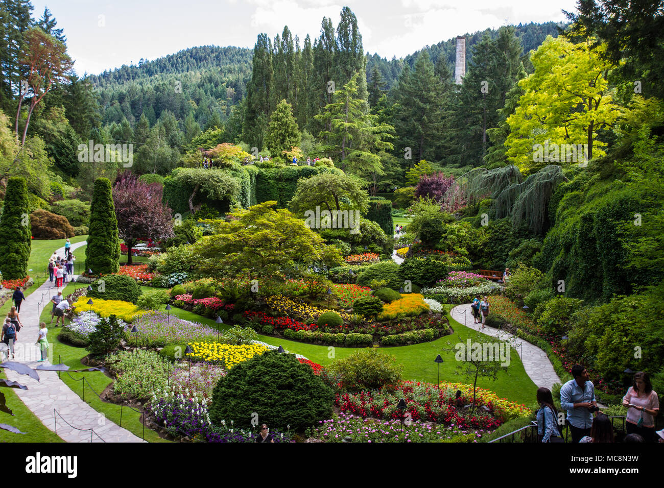 Butchart gardens: vancouver island hi-res stock photography and images ...