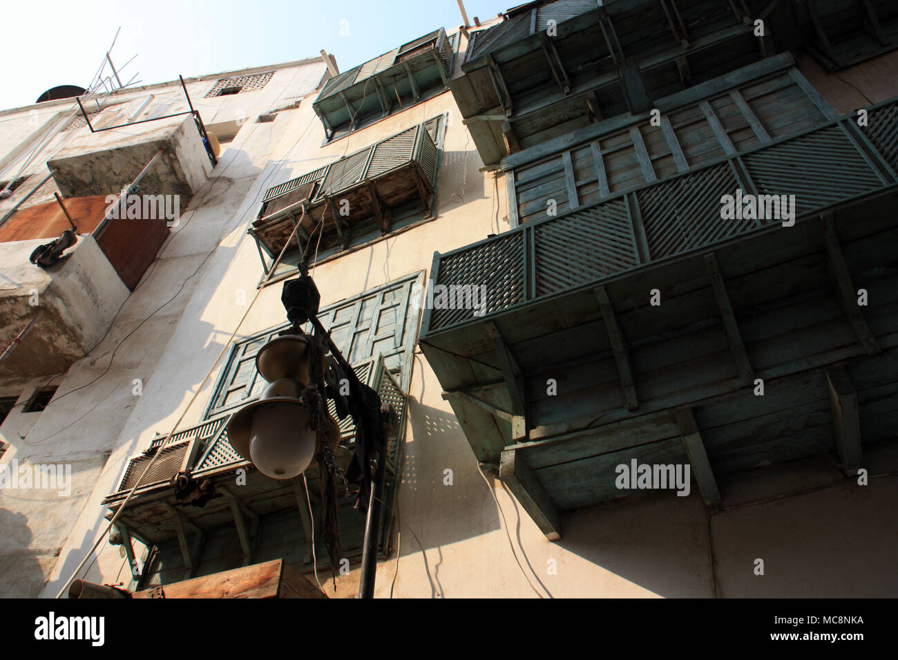 Residential area within the historic district (Al Balad) in Jeddah ...